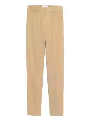 AMI Paris Parisian Fit Cotton Trousers - Neutrals
