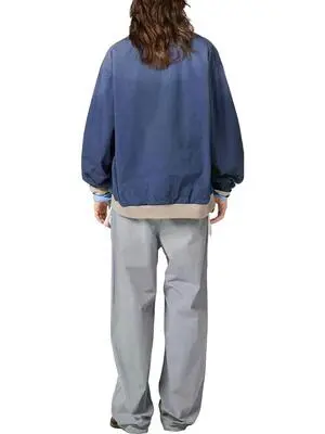 Miu Miu Washed Twill Blouson Jacket - Blue