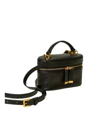TWINSET Leather Bucket Bag Black