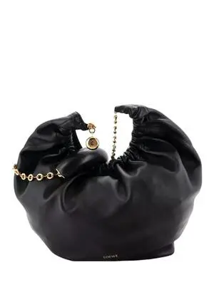 Loewe Loewe Squeeze Leather Small Hobo Bag Black