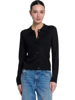 CENTRAL PARK WEST Central Park West Sienna Sheer Collared Sweater