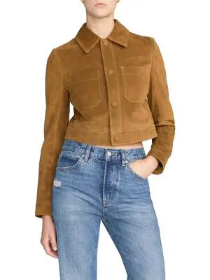 FRAME The Suede Jacket - Saddle