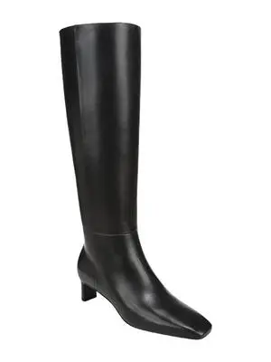 Vince Lilith Tall Suede Boots - Black