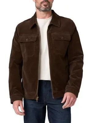 LIVERPOOL Two-way Zip Corduroy Jacket - Brown