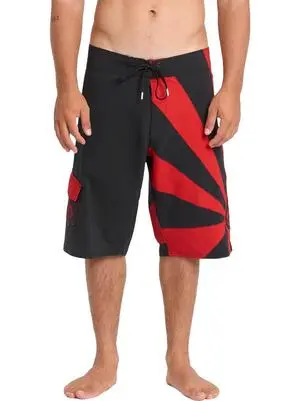 BILLABONG Rising Sun Pro Board Shorts - Black/red