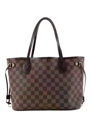 LOUIS VUITTON Neverfull Damier Pm Tote Bag - Brown
