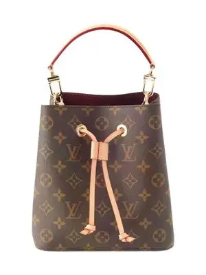 LOUIS VUITTON Louis Vuitton Monogram Neonoe BB Bucket Bag Brown