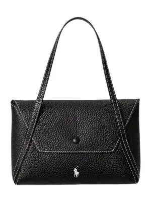 Polo Ralph Lauren Leather Shoulder Bag - Black