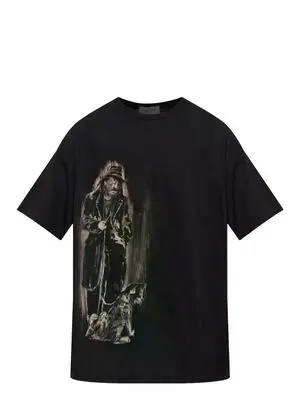 Yohji Yamamoto Graphic-print T-shirt - Black