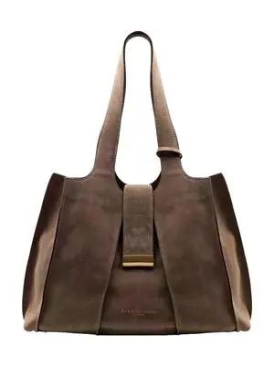 Roberto Festa Eloise Ribbed-leather Tote Bag - Brown
