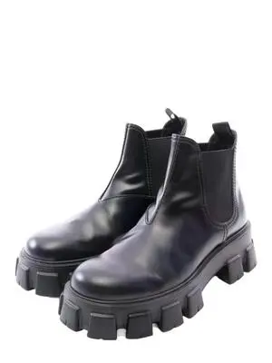 Prada Monolith Chelsea Boots - Black