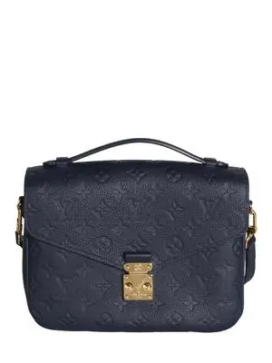 LOUIS VUITTON Louis Vuitton Navy Monogram Empreinte Pochette Metis Blue