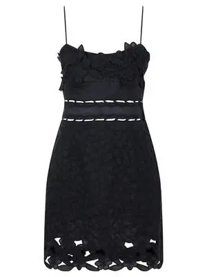 Isabel Marant Étoile Reola Embroidered Ramie Mini Dress - Black