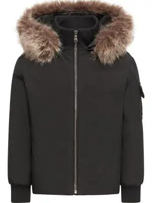 MONCLER Moncler Martlu Hooded Down Jacket With Detachable Fur Trim