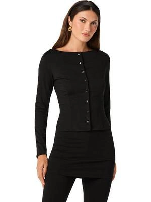 ASTR THE LABEL ASTR The Label Holly Boat-Neck Knit Top