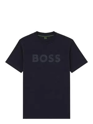 BOSS T-shirt Con Logo - Blue