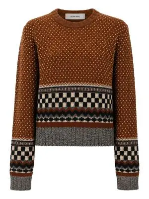 GOLDEN GOOSE Journey" Wool Sweater - Brown