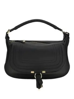 Chloé Chloé Marcie Leather Shoulder Bag Black