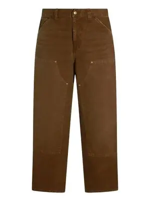 Carhartt Work In Progress Double-knee Cotton Trousers - Brown