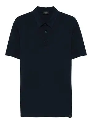 Brioni Cotton Polo Shirt - Blue
