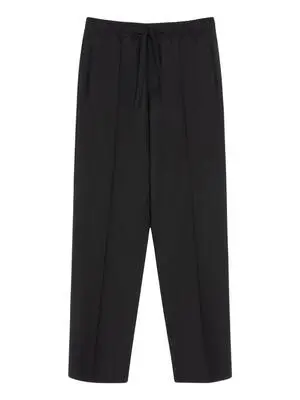 Valentino Garavani Vlogo Wool Trousers - Black