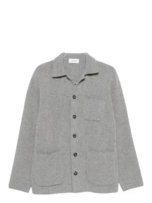 LARDINI Button-detailed Cardigan - Grey