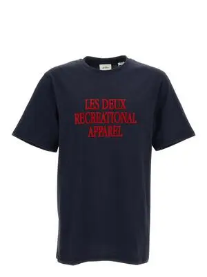 LES DEUX Graphic-print T-shirt - Blue