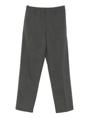 LARDINI Elasticated-waistband Trousers - Grey