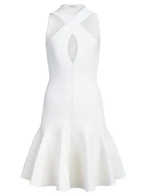ALAÏA Alaïa Silk Blend Midi Dress