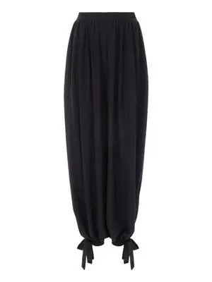 CHLOÉ Chloé Silk Trousers With Bow Detail
