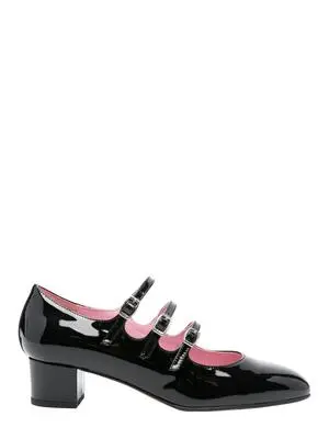 CAREL Kina Patent Leather Mary Jane Pumps - Black