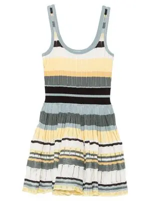 ALAÏA Alaïa Striped Mini Dress