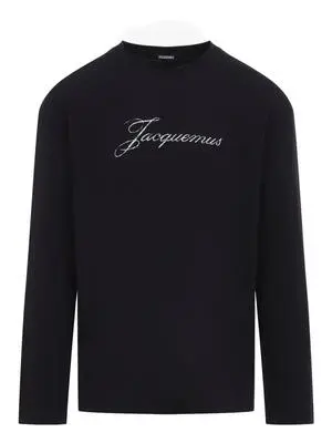 Jacquemus Jacquard Cotton T-shirt - Black