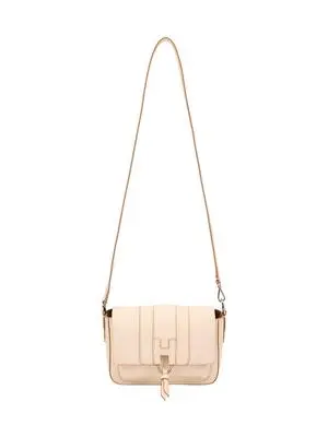 Hogan Mini Trend Flap Shoulder Bag - Beige