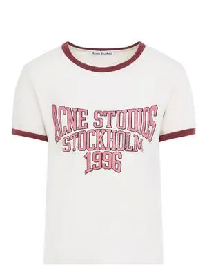 Acne Studios Graphic Ringer T-shirt - White