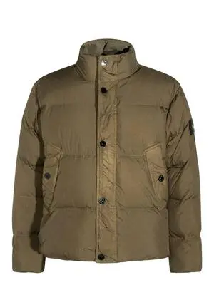 Stone Island Padded Stand-up Collar Jacket - Verde