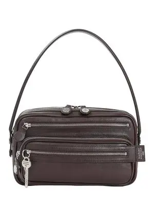 ACNE STUDIOS Acne Studios Leather Party Shoulder Handbag With Camero Design, W27cm H17cm D6cm