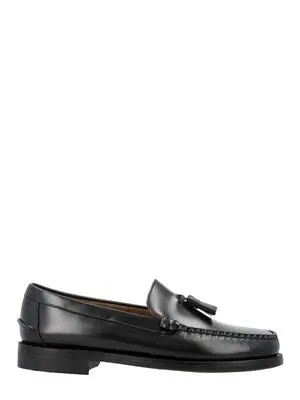 SEBAGO Leather Tassel Loafers - Nero