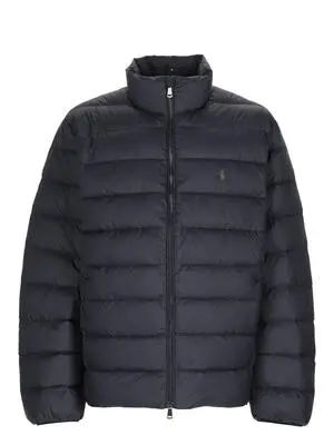 Polo Ralph Lauren Quilted Puffer Jacket With Stand Collar - Blue