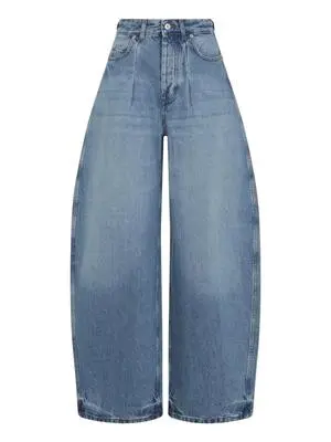 Jacquemus High Rise Wide Leg Jeans - Blue