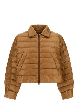 Herno Quilted Puffer Jacket With Glossy Finish - Cammello