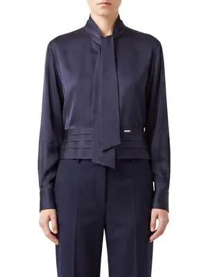 Dsquared2 Tie Neck Shirt - Black
