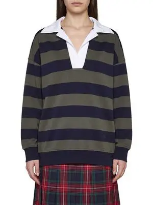 N° 21 N° 21 Striped Sweatshirt Green