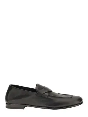 TOM FORD Smooth Calfskin Loafers With Penny Bar - Black