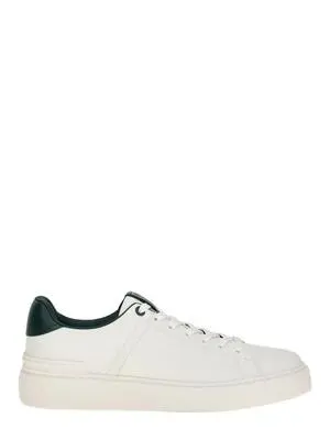BALMAIN Balmain B-Court Bicolour Smooth Calf Leather Trainers