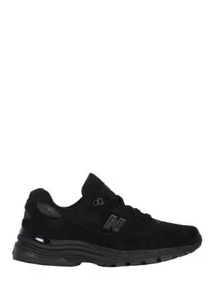 NEW BALANCE Made In Usa 992 Suede And Mesh Sneakers - Black