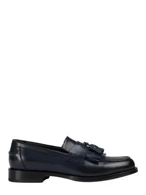 DOUCAL'S Tassel Loafers In Smooth Calfskin Leather - Sapphire