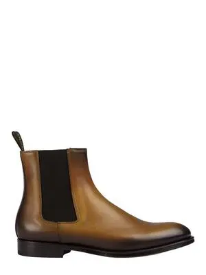 DOUCAL'S Smooth Calfskin Chelsea Boots With Leather Sole - Brown