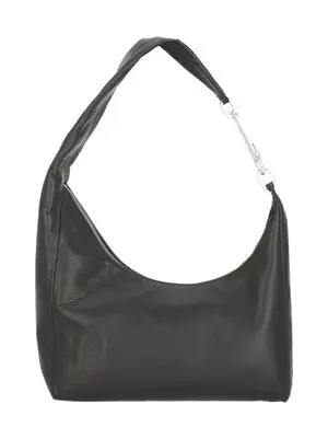 Rick Owens Gemini Asymmetrical Leather Shoulder Bag - Black