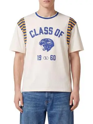 Valentino Garavani Cotton T-shirt With Vlogo Signature Print - White